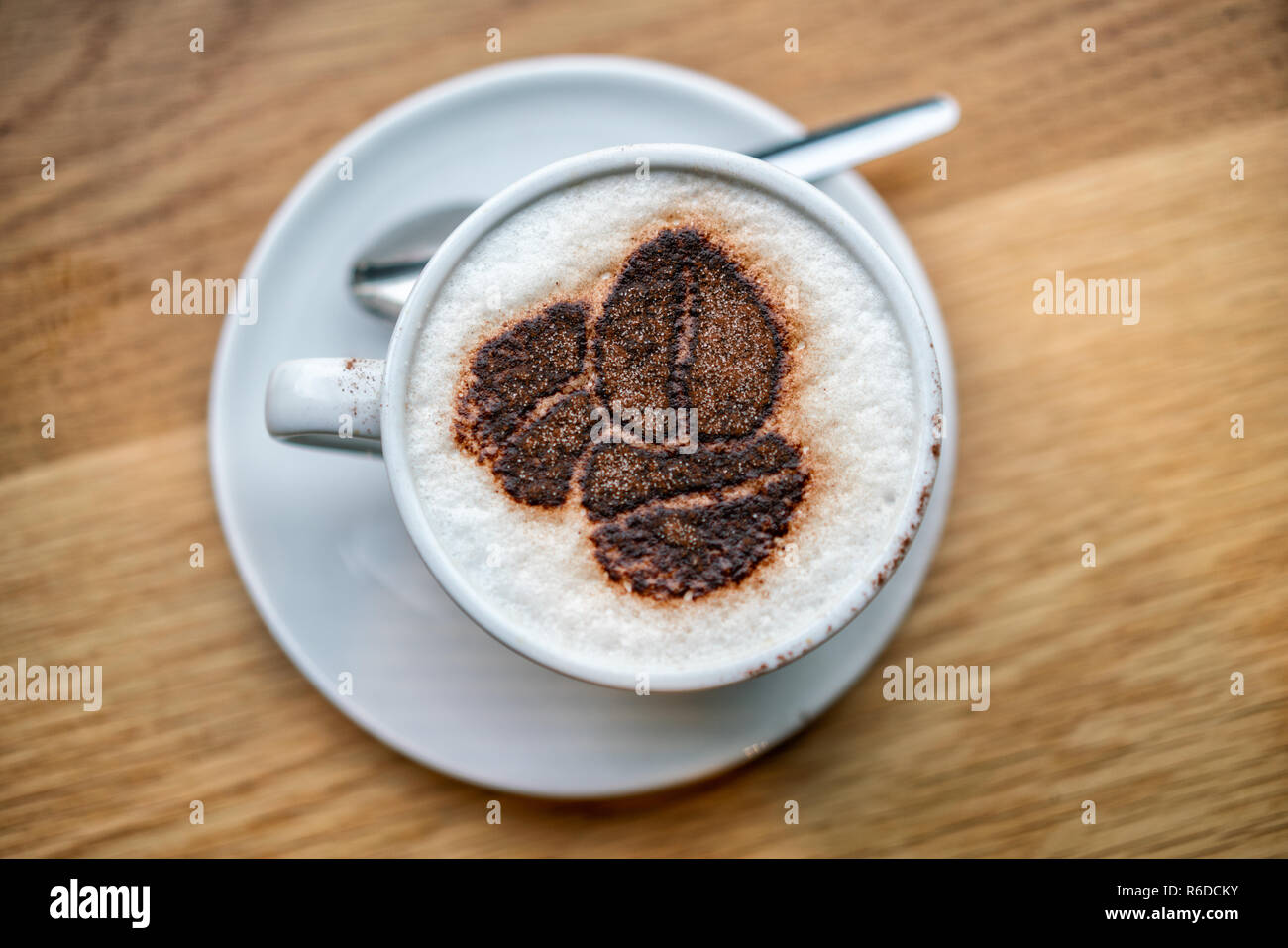 Top view cappuccino milk hi-res stock photography and images - Alamy