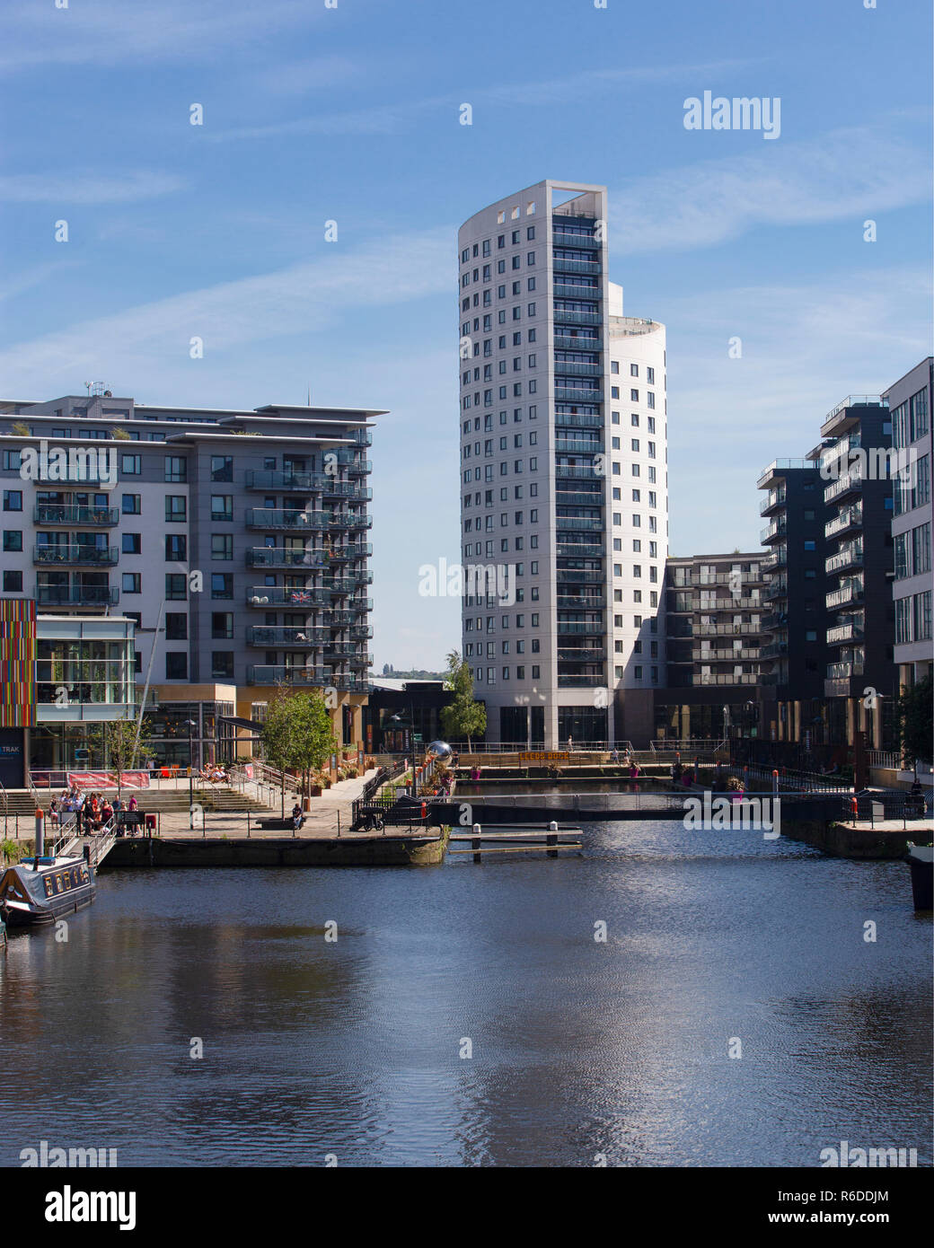 Leeds Dock at Clarence Dock in Leeds Stock Photo - Alamy