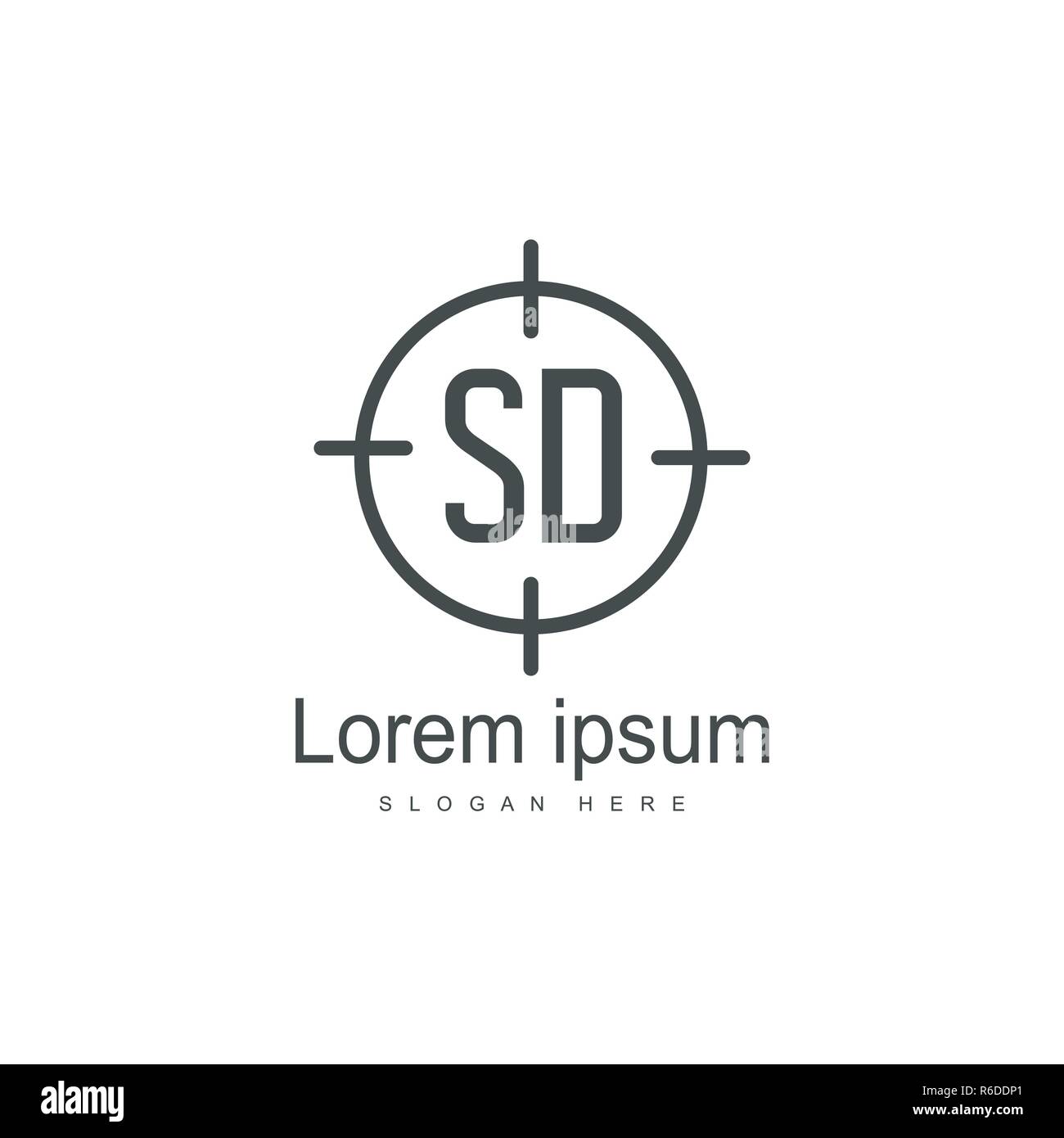 SD Letter logo design. Initial letter SD Logo Stock Vector Image & Art ...