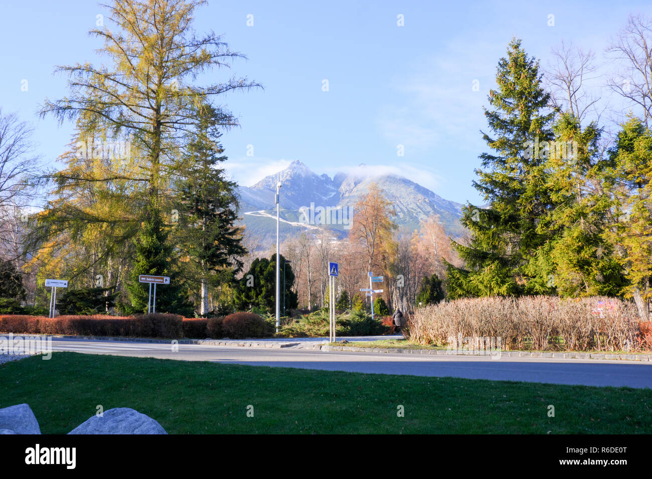 Tatranska Lomnica, Slovakia, November 17, 2018, Tatranska Lomnica City ...