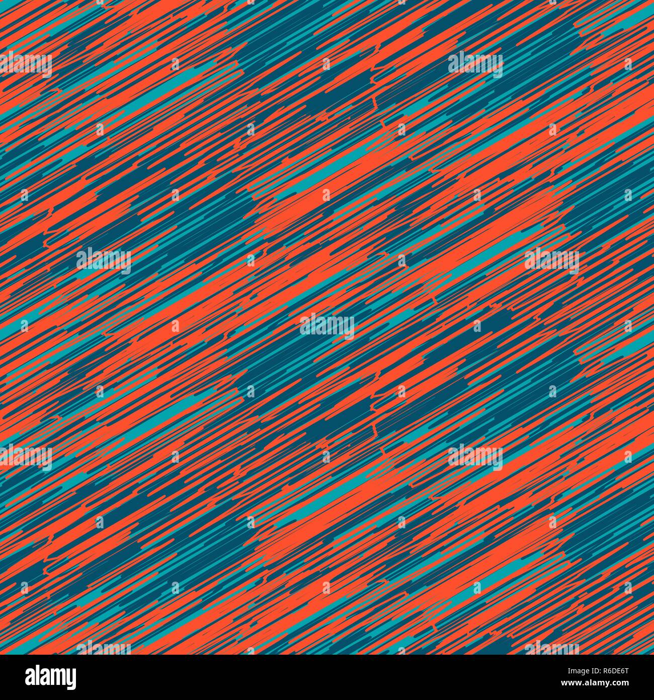 Scribble strokes blue and red seamless pattern Stock Vector Image & Art ...