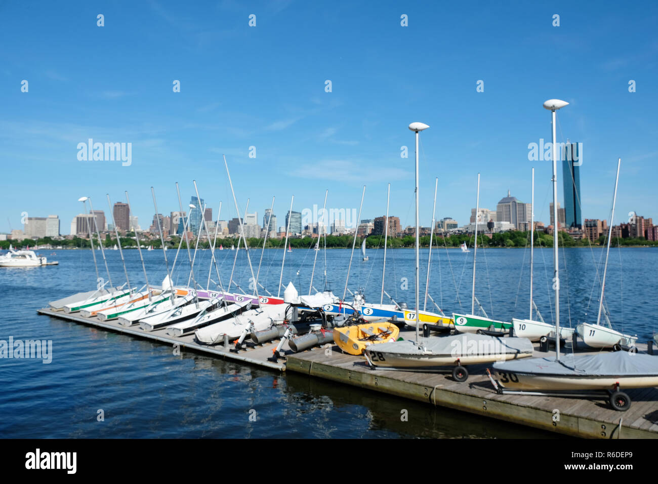Boston Skyline in summertime Stock Photo - Alamy