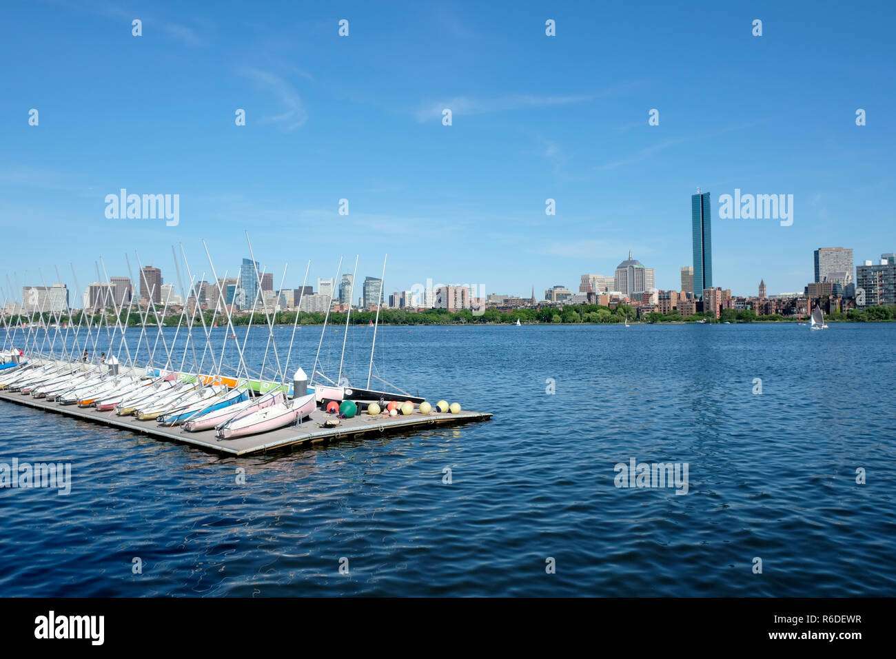 Boston Skyline in summertime Stock Photo - Alamy