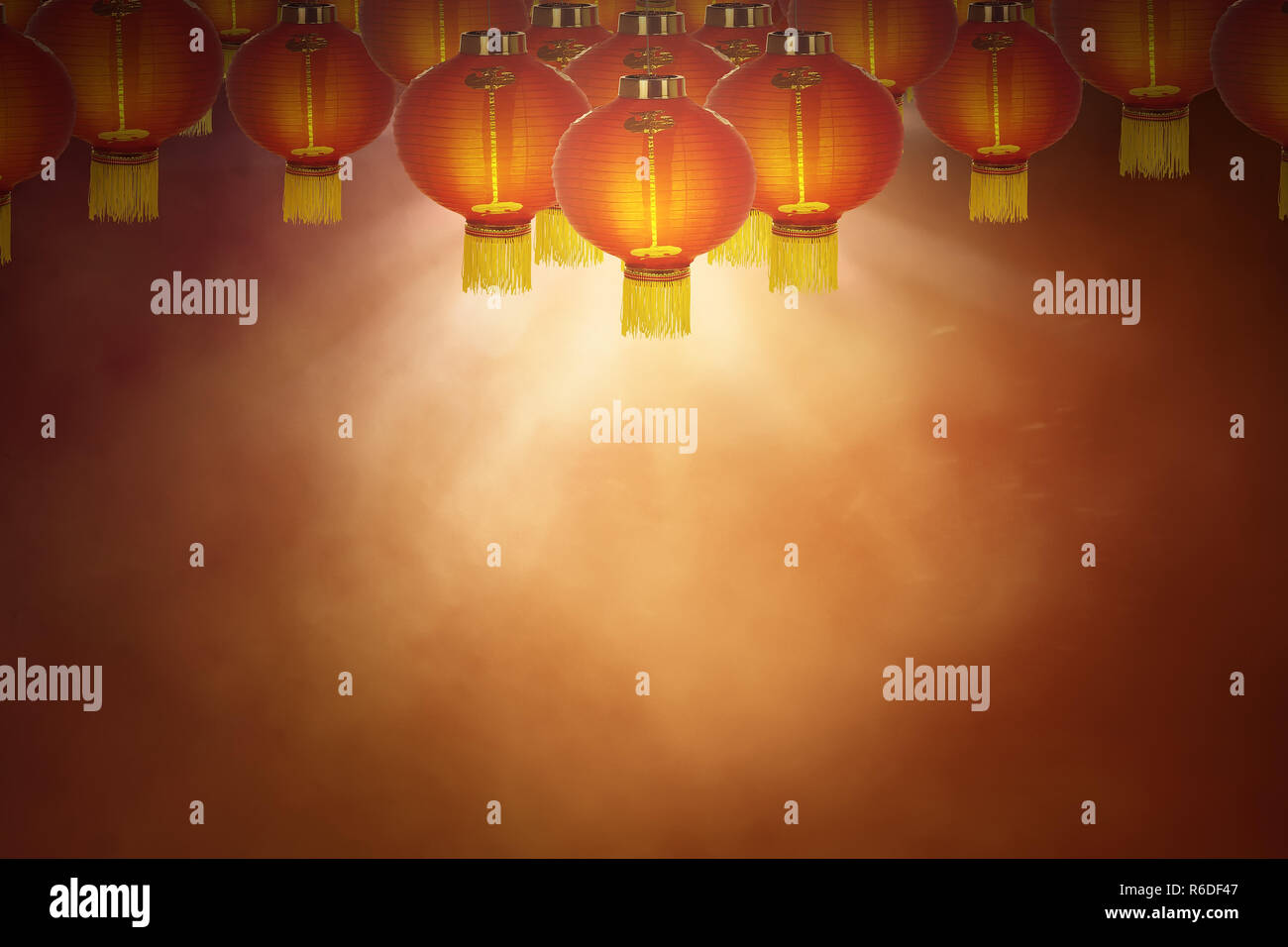 Hanging Chinese lanterns Stock Photo - Alamy