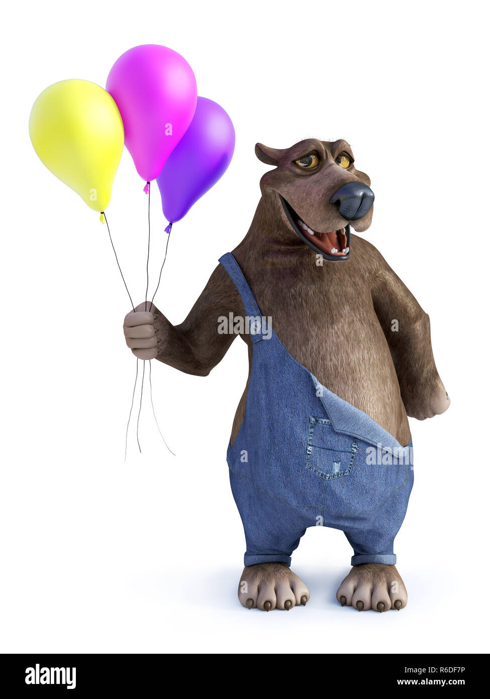 Bear with balloons Cut Out Stock Images & Pictures - Alamy