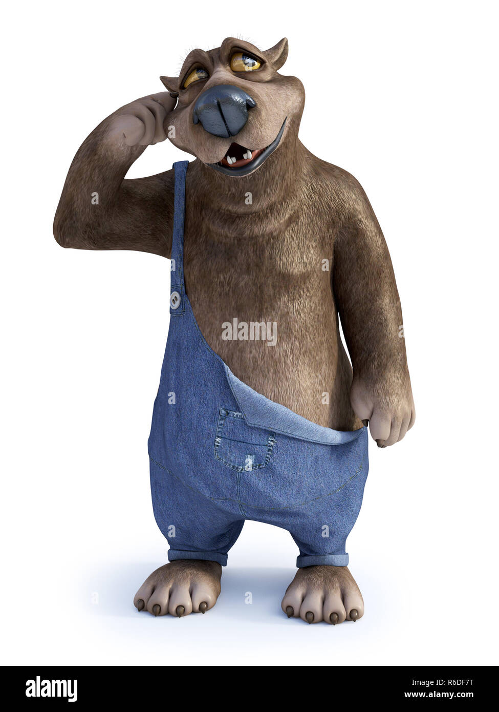 Animal scratching its head cartoon hi-res stock photography and images ...
