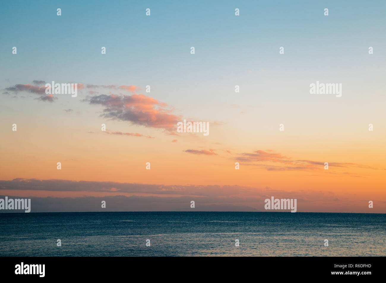 Enoshima island sunset sea in kanagawa, Japan Stock Photo - Alamy