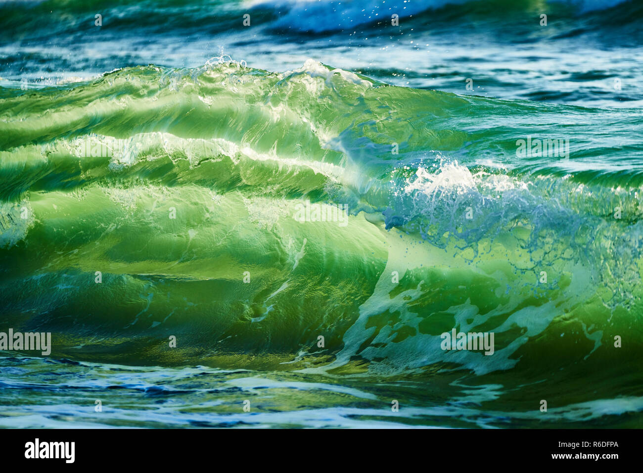 wave sea surf green Stock Photo - Alamy