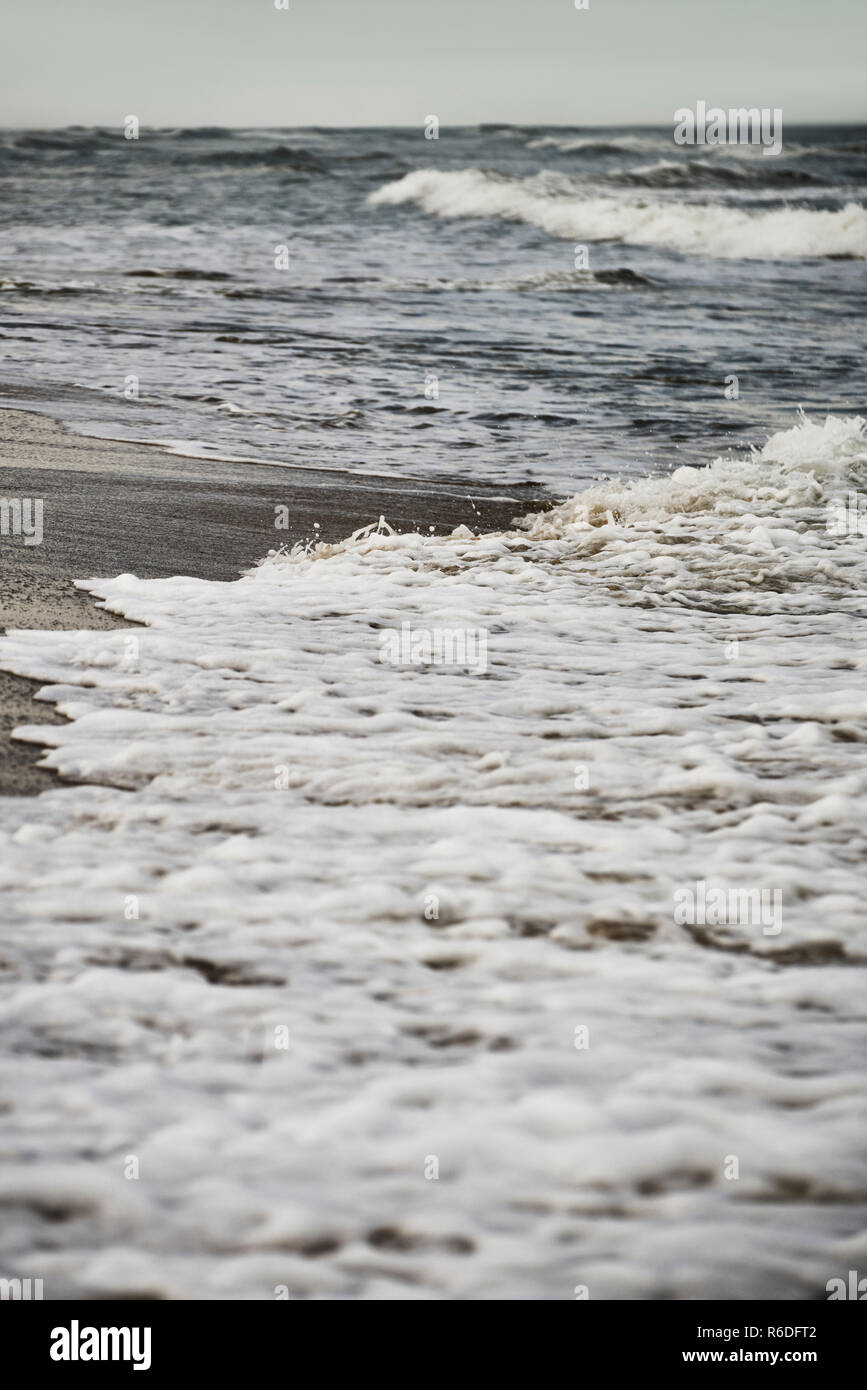 wave sea sand beach Stock Photo - Alamy