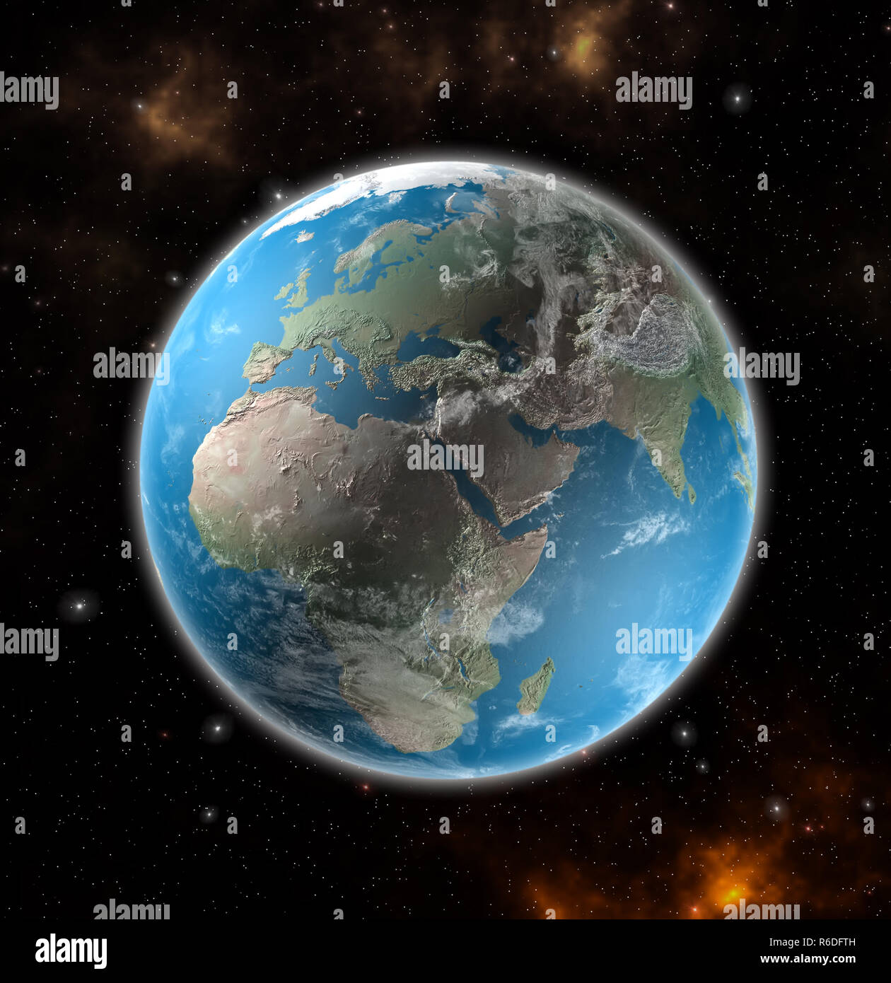 Map europe from space hi-res stock photography and images - Alamy