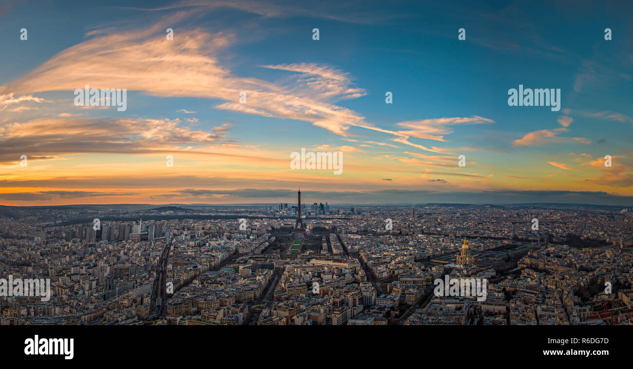 Paris panorama from above Stock Photo - Alamy