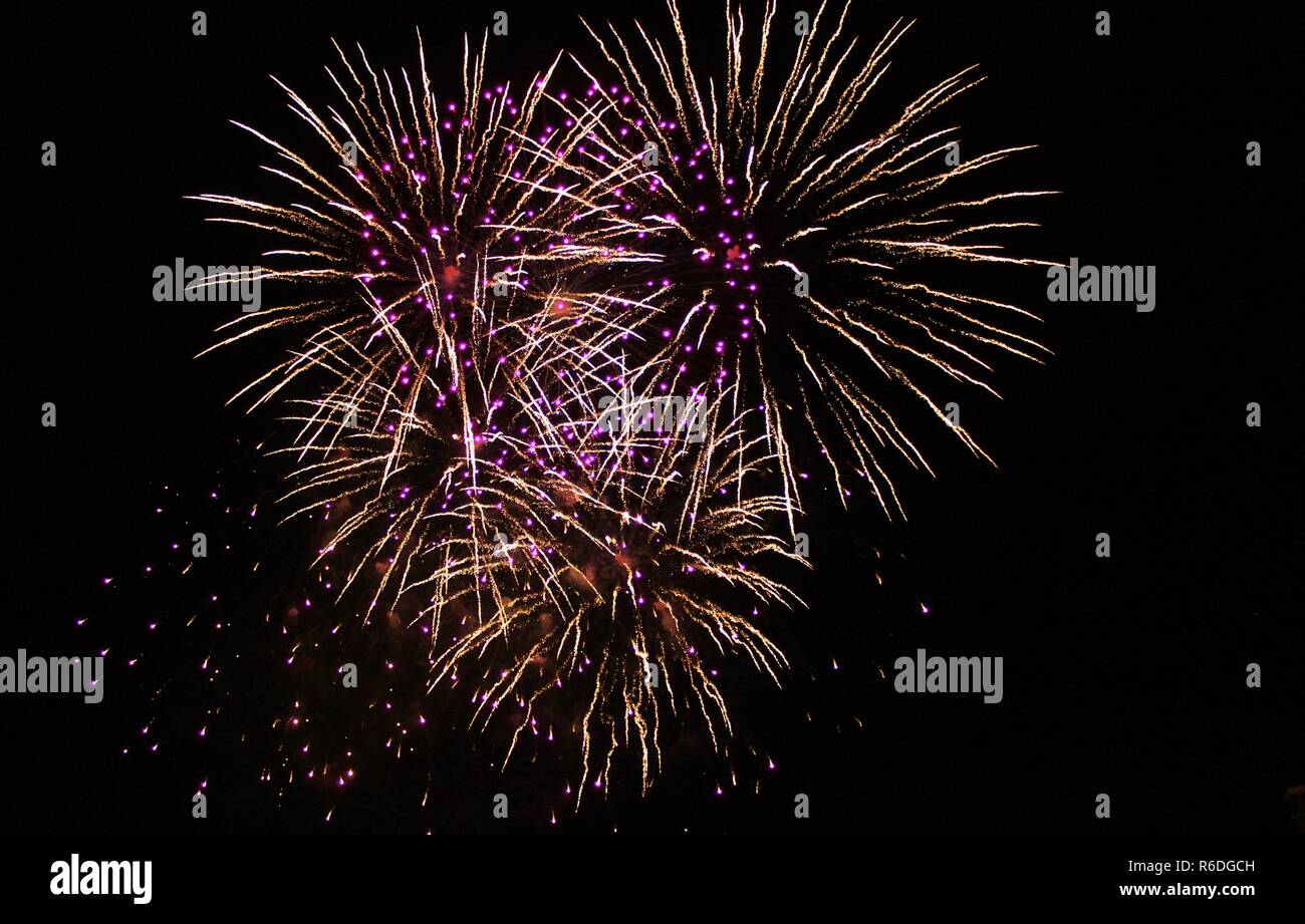 large Fireworks Display event Stock Photo - Alamy