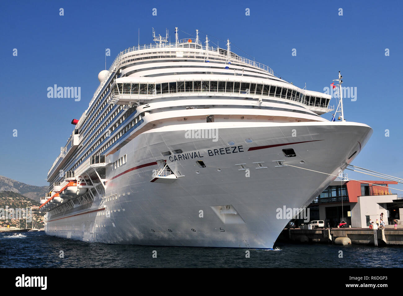 Cruise Ship In Port De Monaco, Monte Carlo City, Monaco, Europe Stock ...