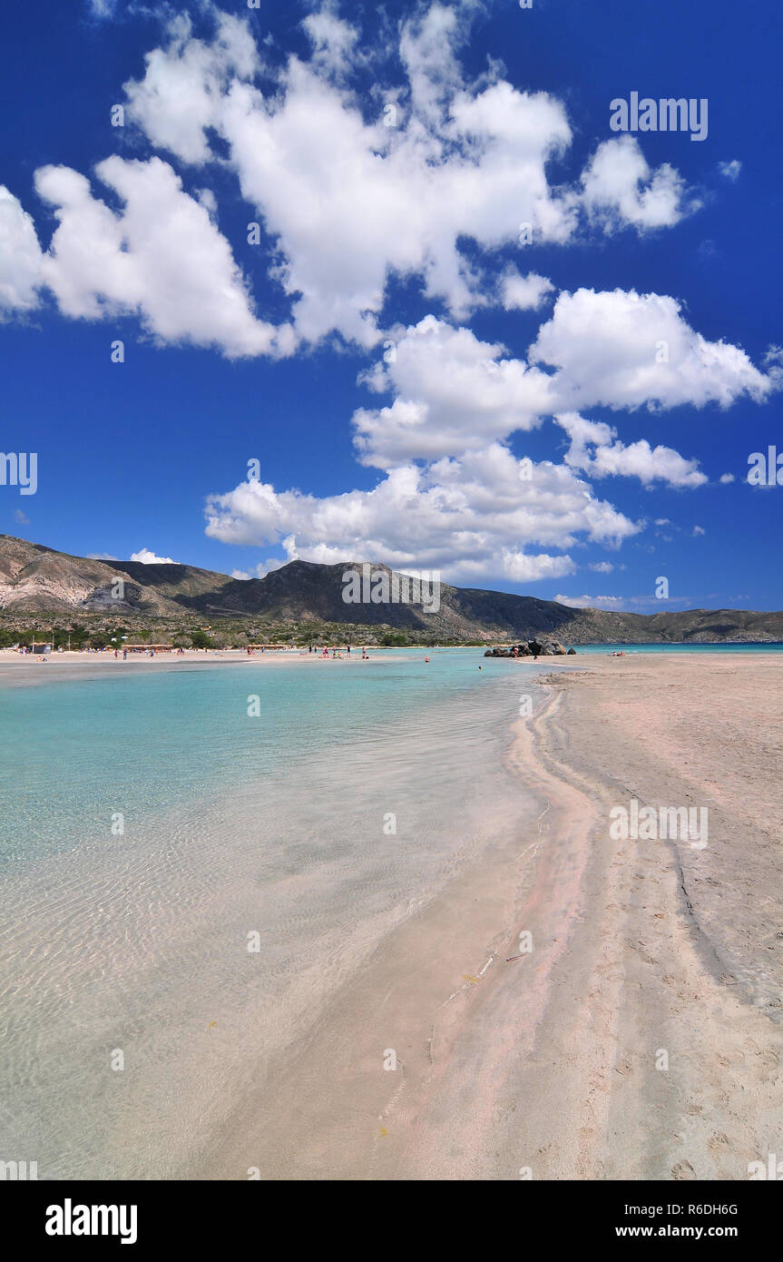Elafonisos Beach On The South-West Coast Of Crete Island In Greece ...
