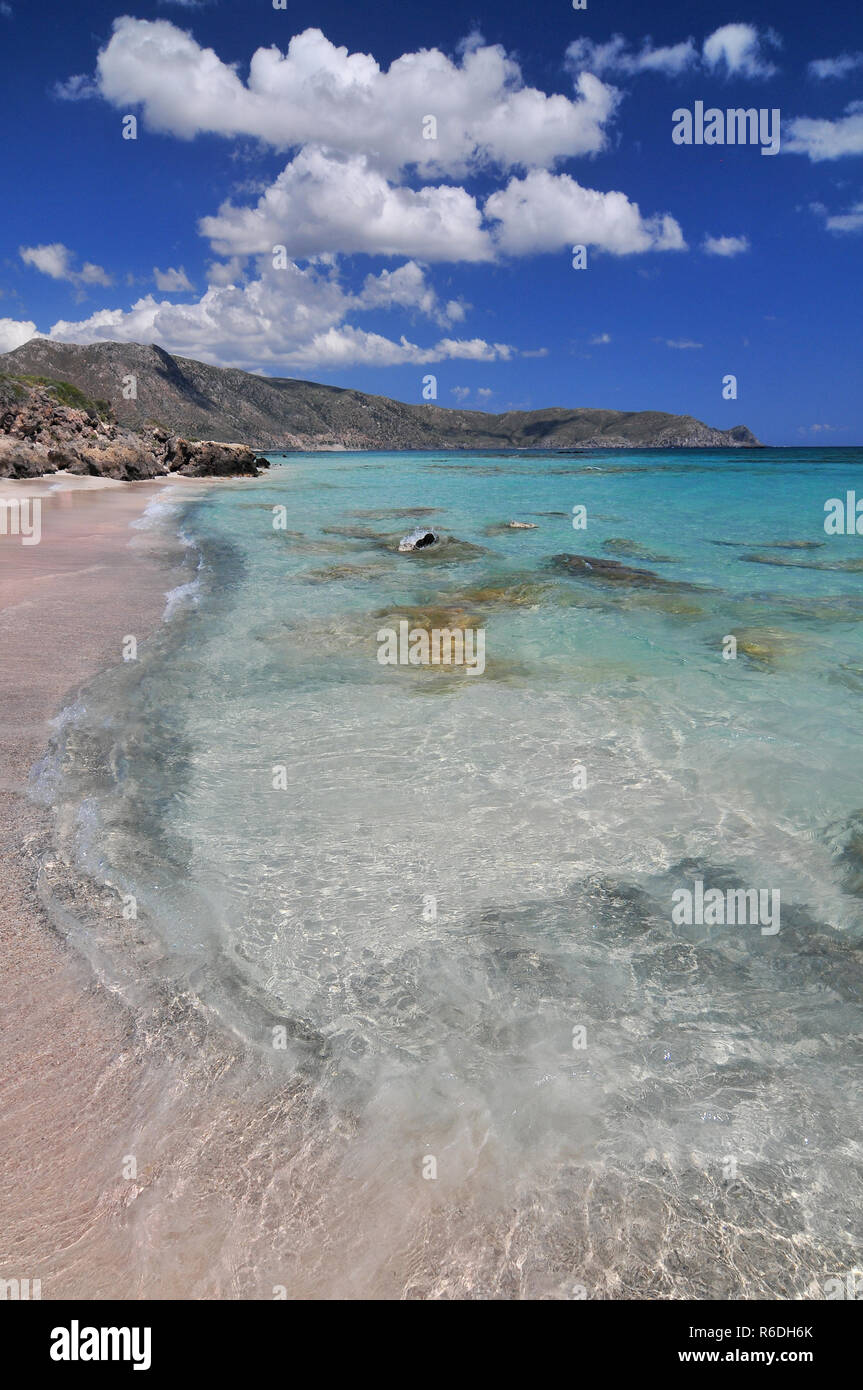 Elafonisos Beach On The South-West Coast Of Crete Island In Greece ...