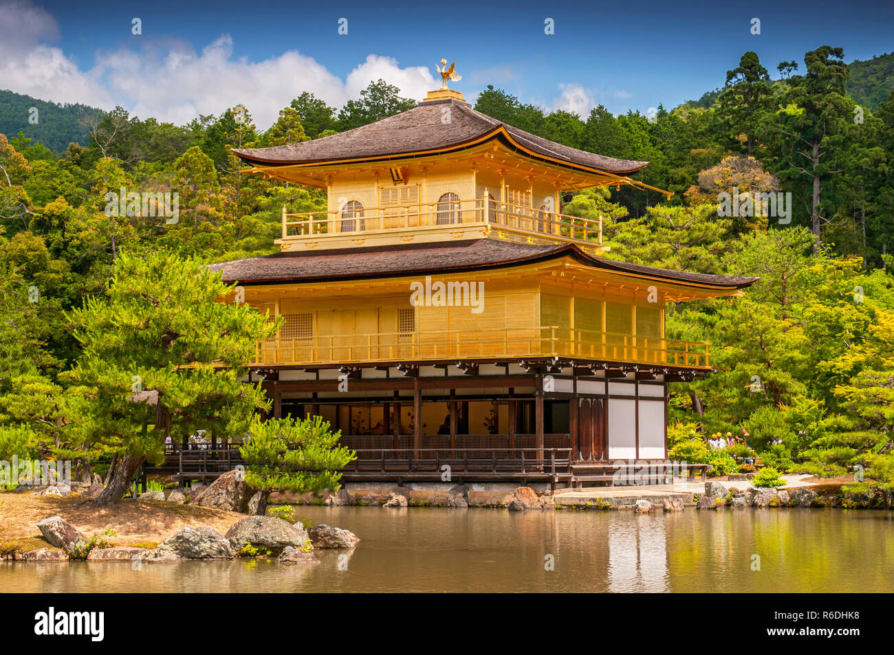 Golden Pavilion At Kinkakuji Temple, Kyoto Japan Stock Photo - Alamy