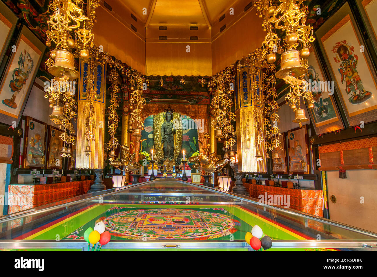 Interior Of The Honden, Hondo, The Main Halls For Praying And Religious ...