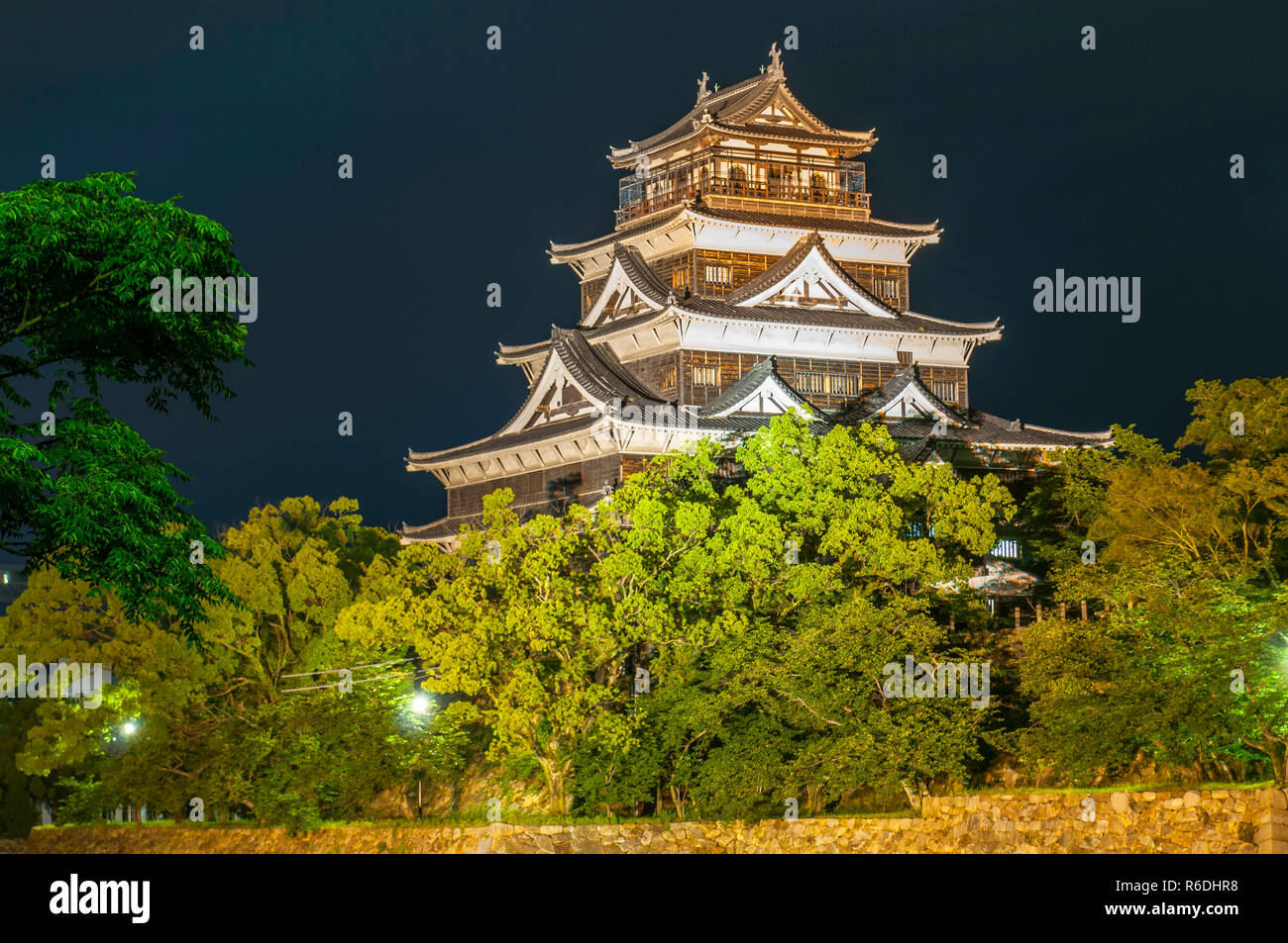 Hiroshima Castle (Carp Castle) In Hiroshima, Japan The Castle Was ...