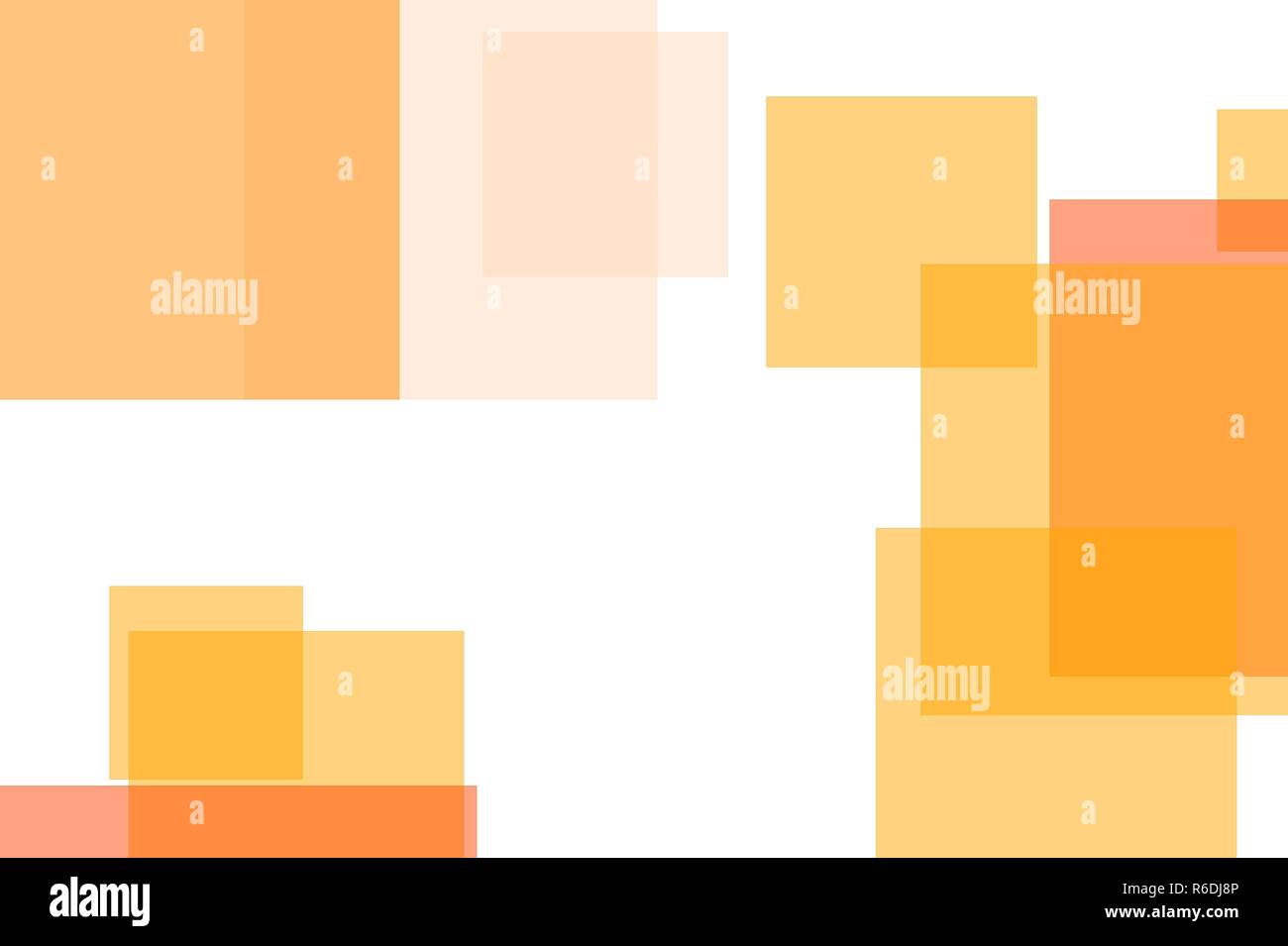 Abstract orange squares illustration background Stock Photo - Alamy