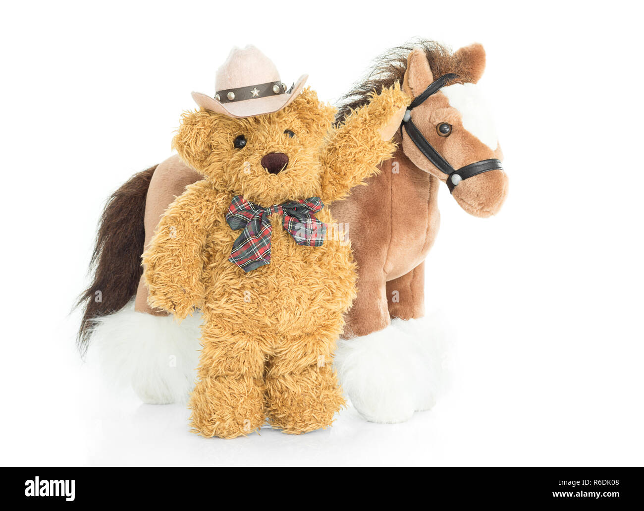 Cowboy Teddy bear and horse Stock Photo - Alamy