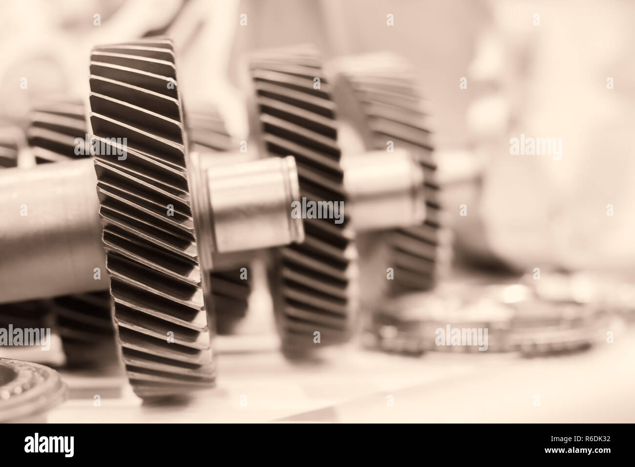 Close up cog wheels gears Stock Photo - Alamy