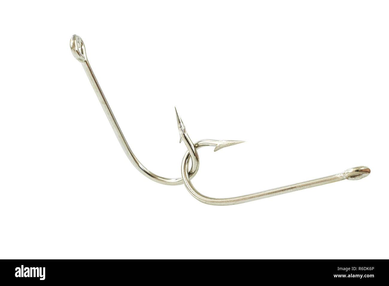 fish hook isolated on a white background Stock Photo - Alamy