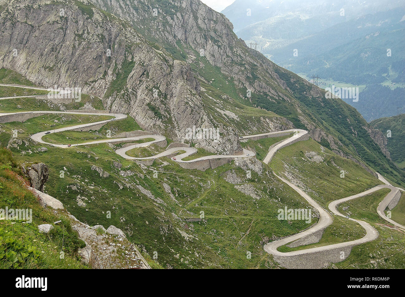 Old Road to the St Gotthard Pass Stock Photo - Alamy