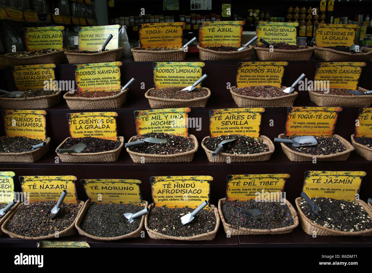 various tea blends Stock Photo - Alamy
