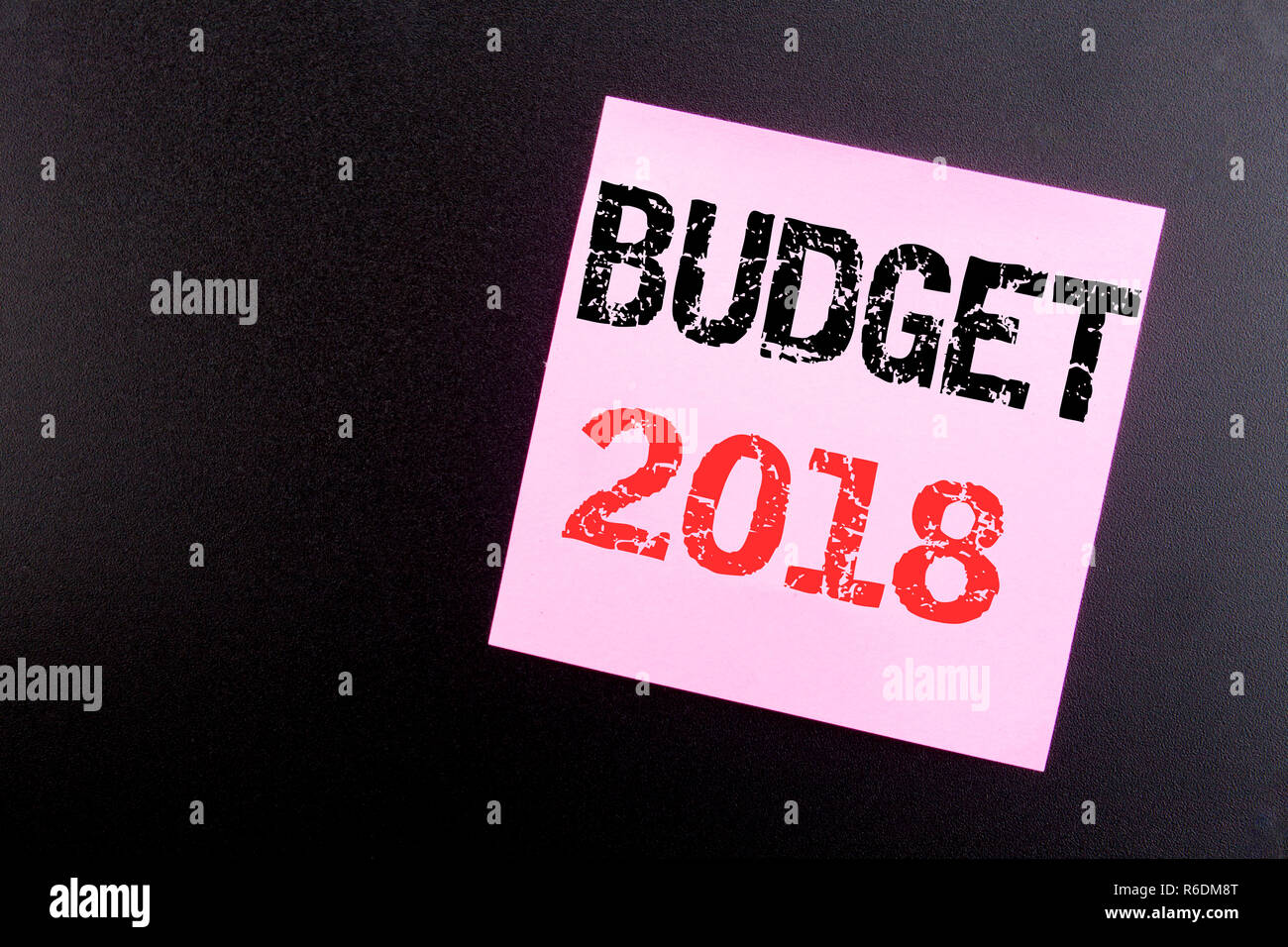 Word, writing Budget 2018. Business concept for Household budgeting ...