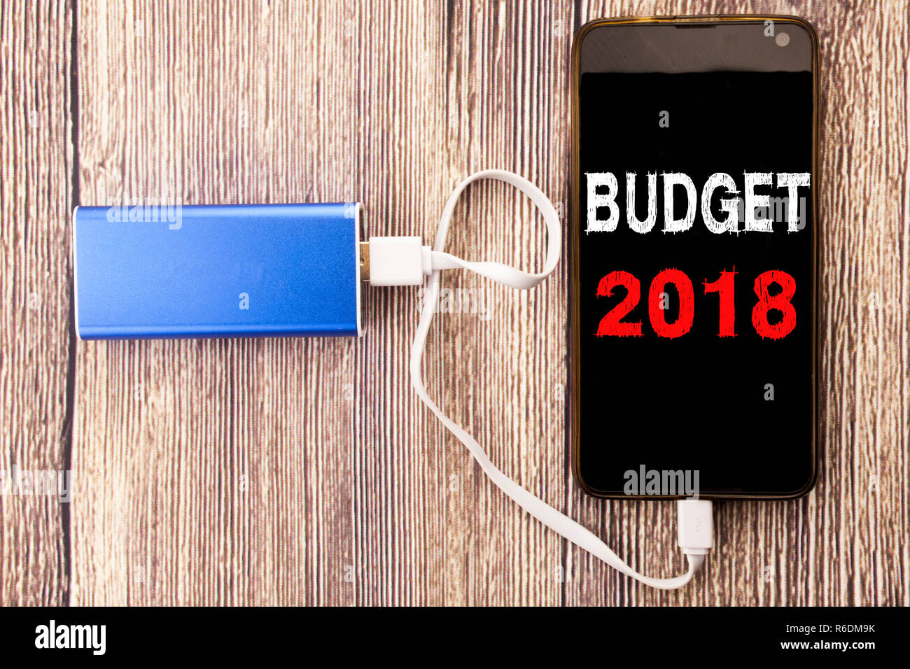 Word, writing Budget 2018. Business concept for Household budgeting ...