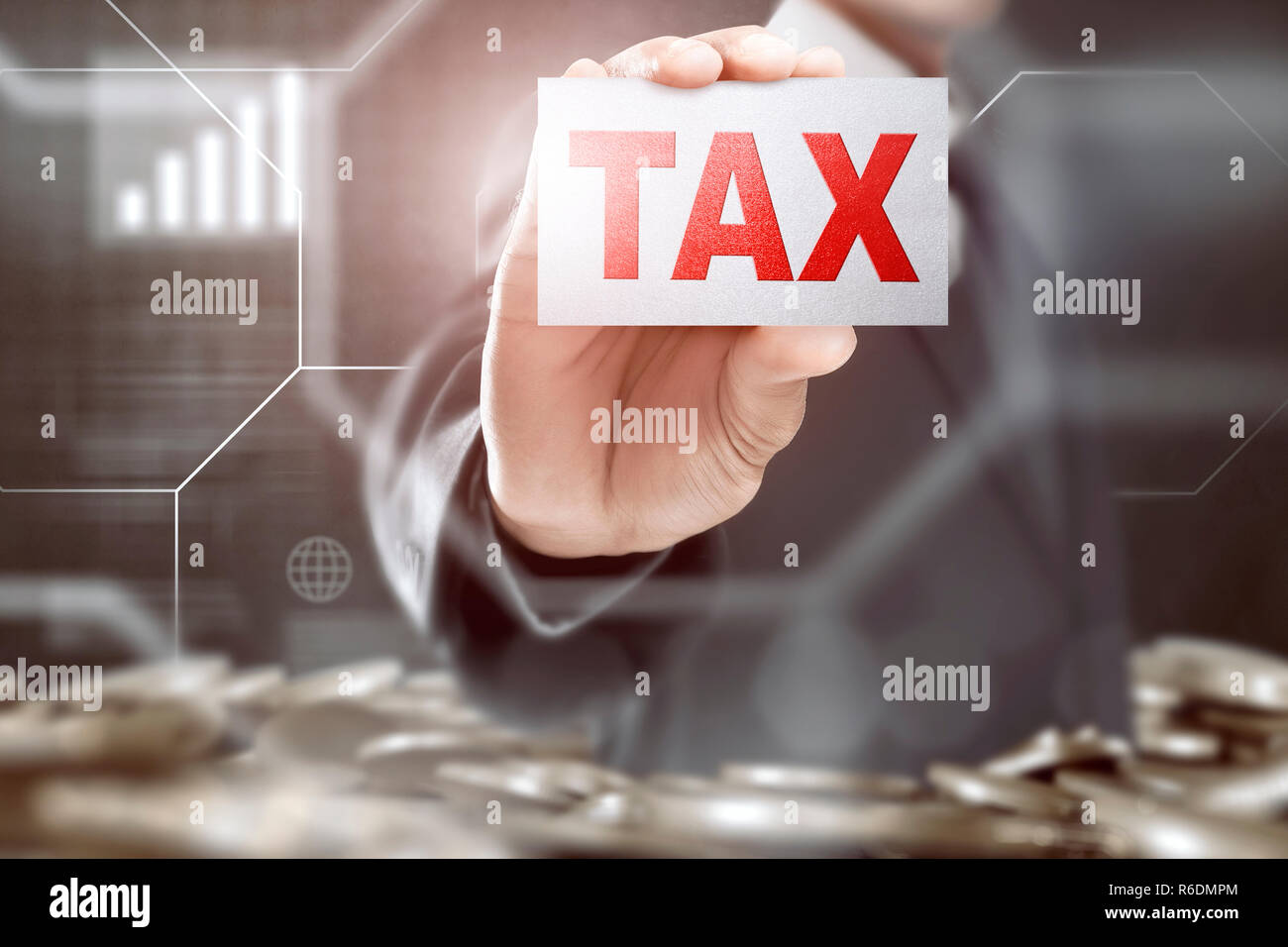 Showing white card stack hi-res stock photography and images - Alamy