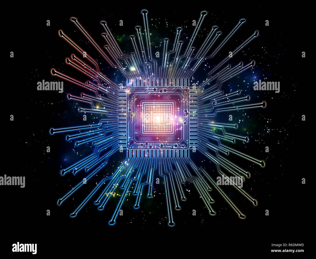 Acceleration of Digital Processor Stock Photo - Alamy