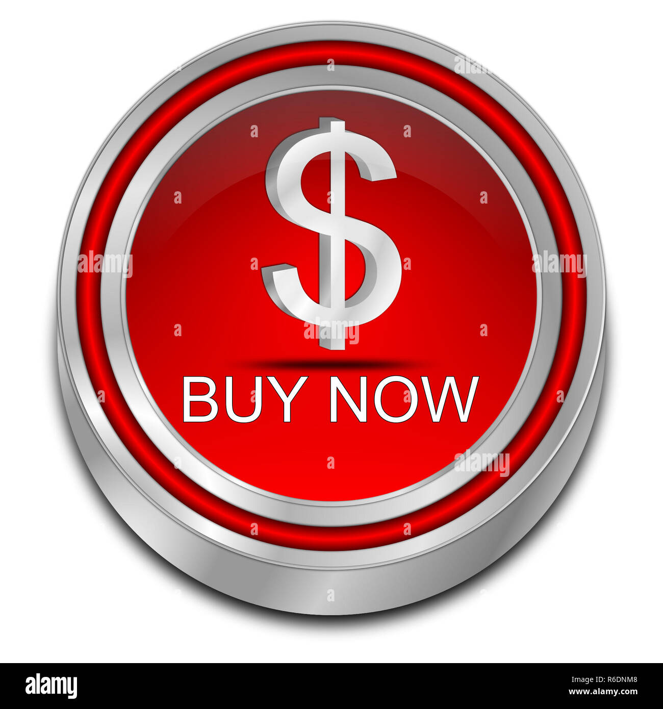decorative red Buy now Button - 3D illustration Stock Photo - Alamy