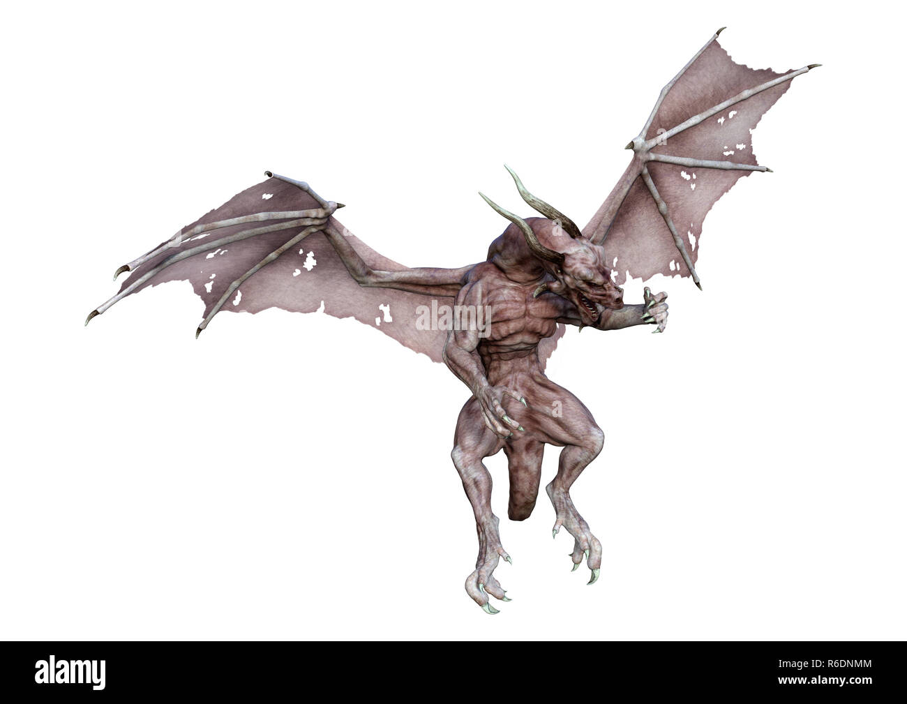 3D Rendering Fantasy Vampire Dragon on White Stock Photo - Alamy