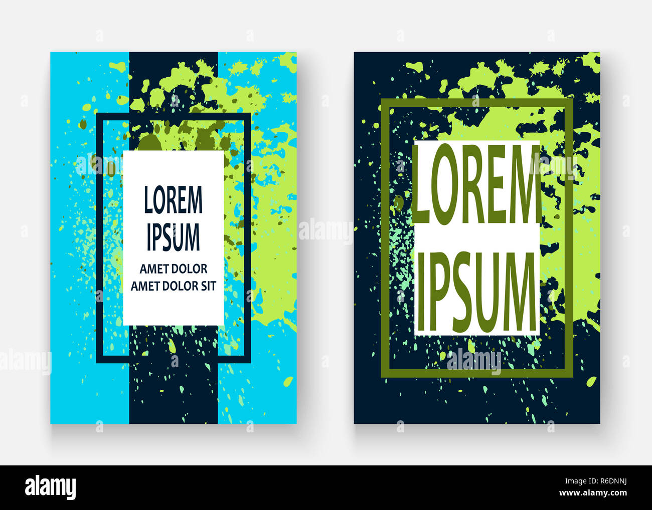 Neon cyan greenery explosion paint splatter artistic cover design ...