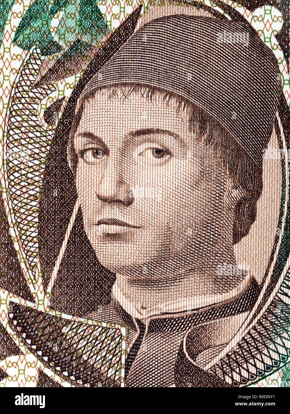 Anthony of Messina portrait Stock Photo - Alamy