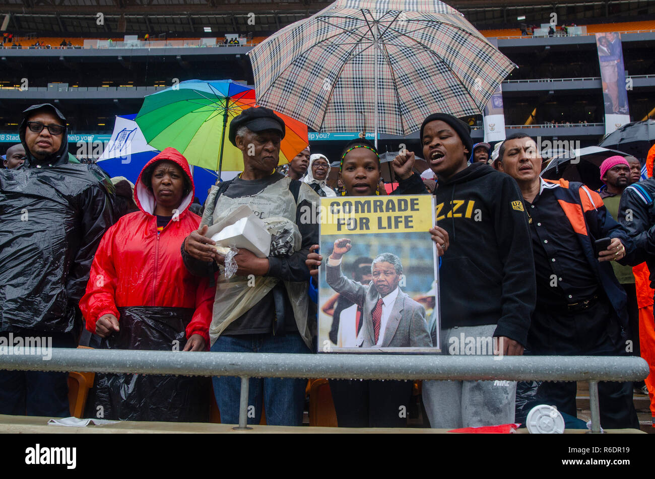 Mourners gather at the memorial service for former President Nelson ...