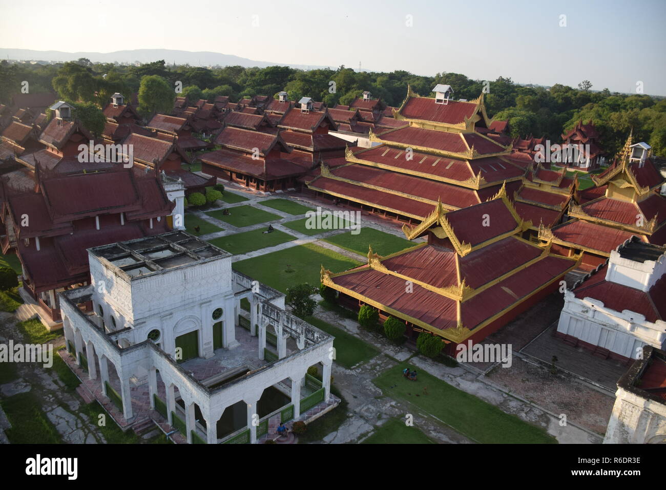 Top view of the Royal Palace complex, the last royal palace of the last ...