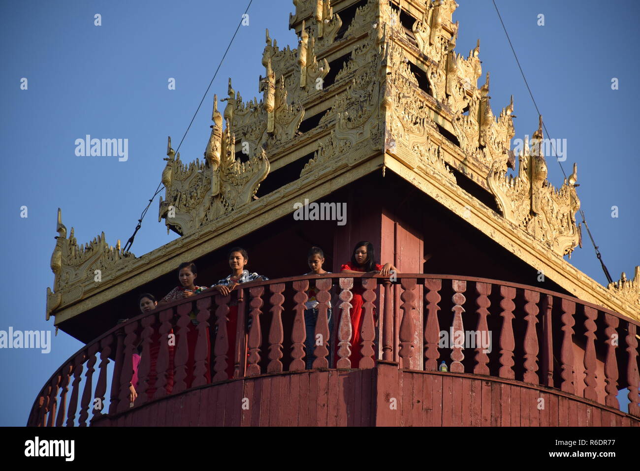 View of the watch tower inside the Royal Palace, the last royal palace ...