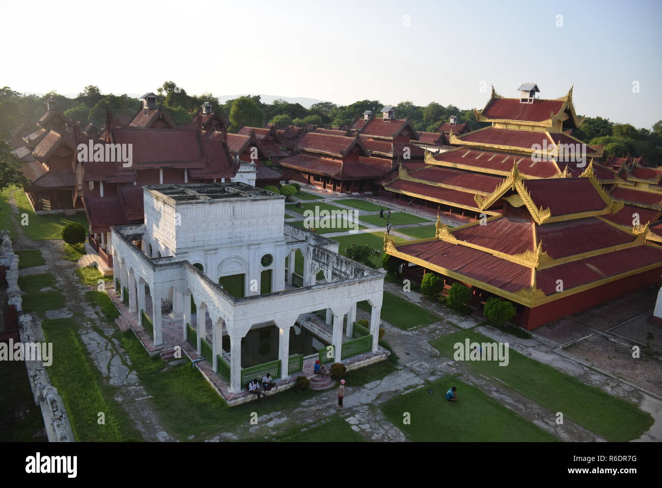 Top view of the Royal Palace complex, the last royal palace of the last ...