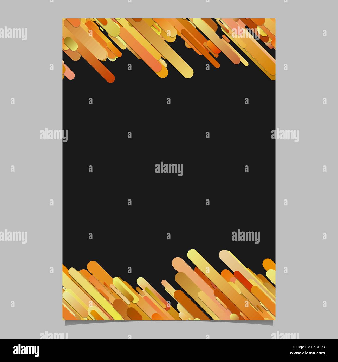 Modern Abstract Gradient Diagonal Rounded Stripe Pattern Brochure Background Template Stock