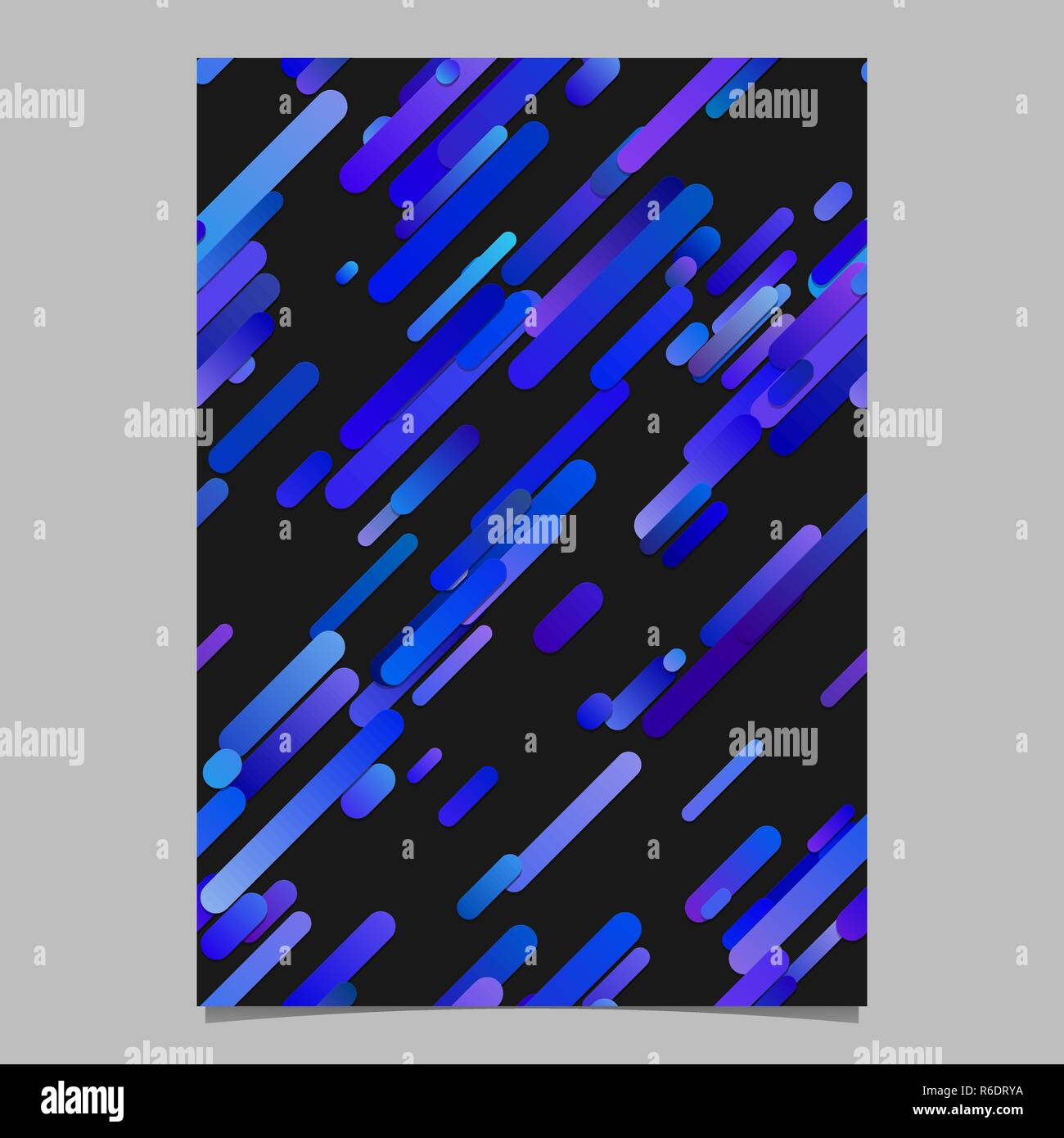 Blue trendy diagonal gradient stripe pattern flyer background template - vector design Stock ...
