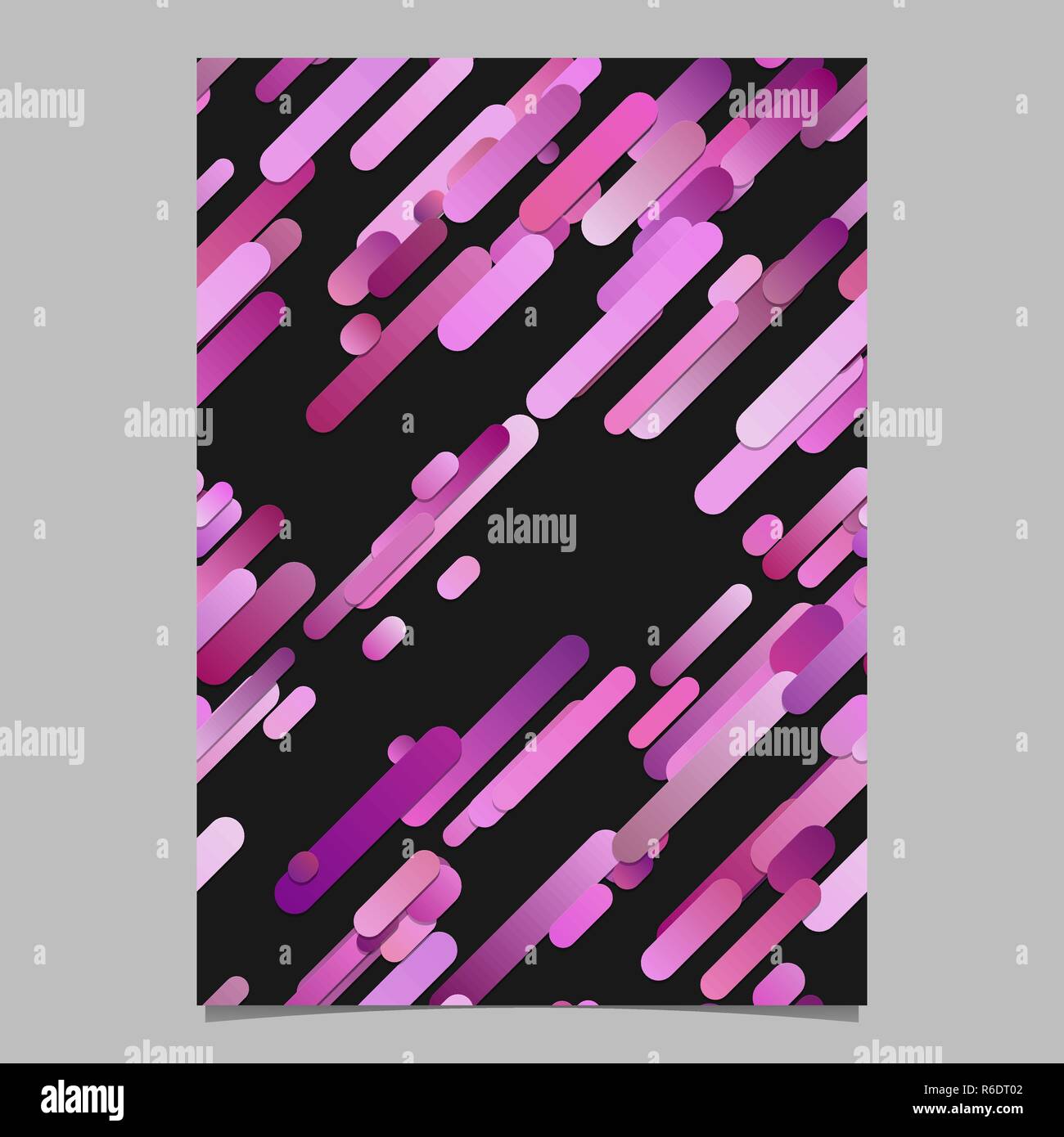 Pink abstract modern diagonal gradient rounded stripe pattern brochure background template Stock ...