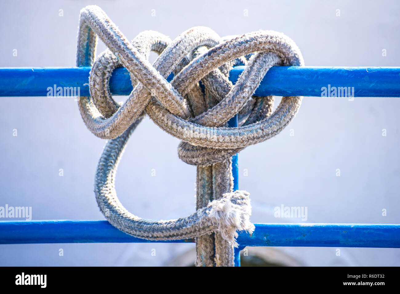 Mooring Line Of A Trawler Stock Photo - Alamy