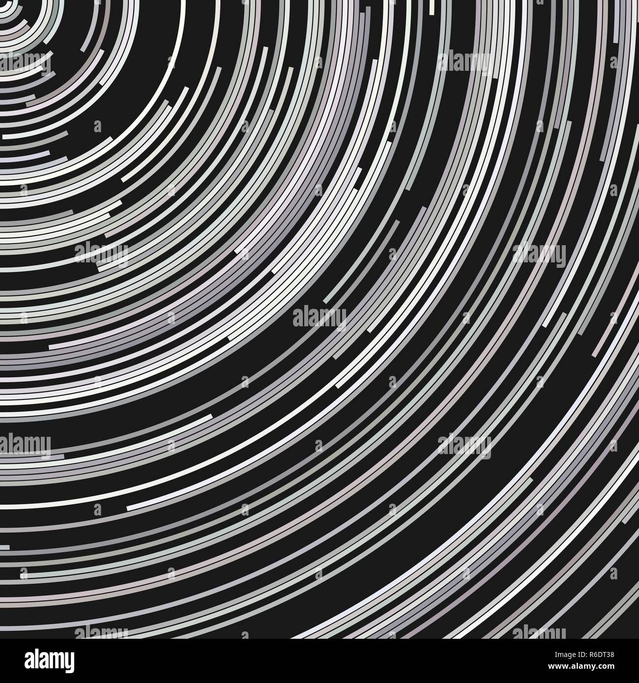 Colorful circular background design from concentric curved stripes ...