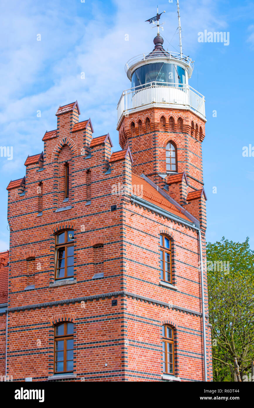 Old Lighthouse In Ustka, Poland Stock Photo - Alamy