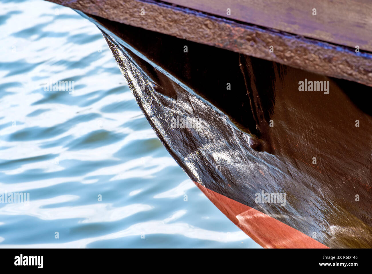 Old Wooden Ship Bow Stock Photo - Alamy