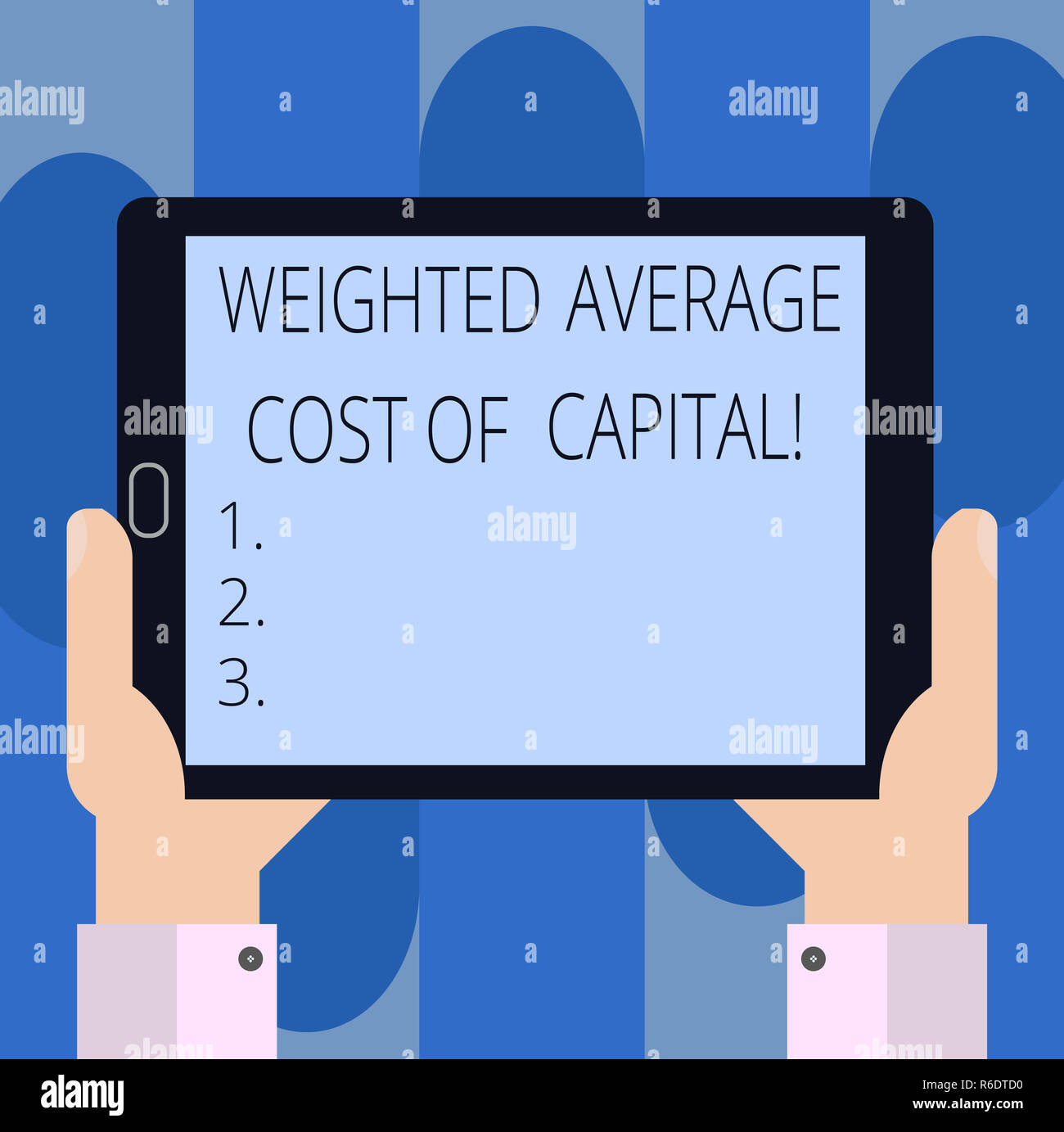 Handwriting text writing Weighted Average Cost Of Capital. Concept ...