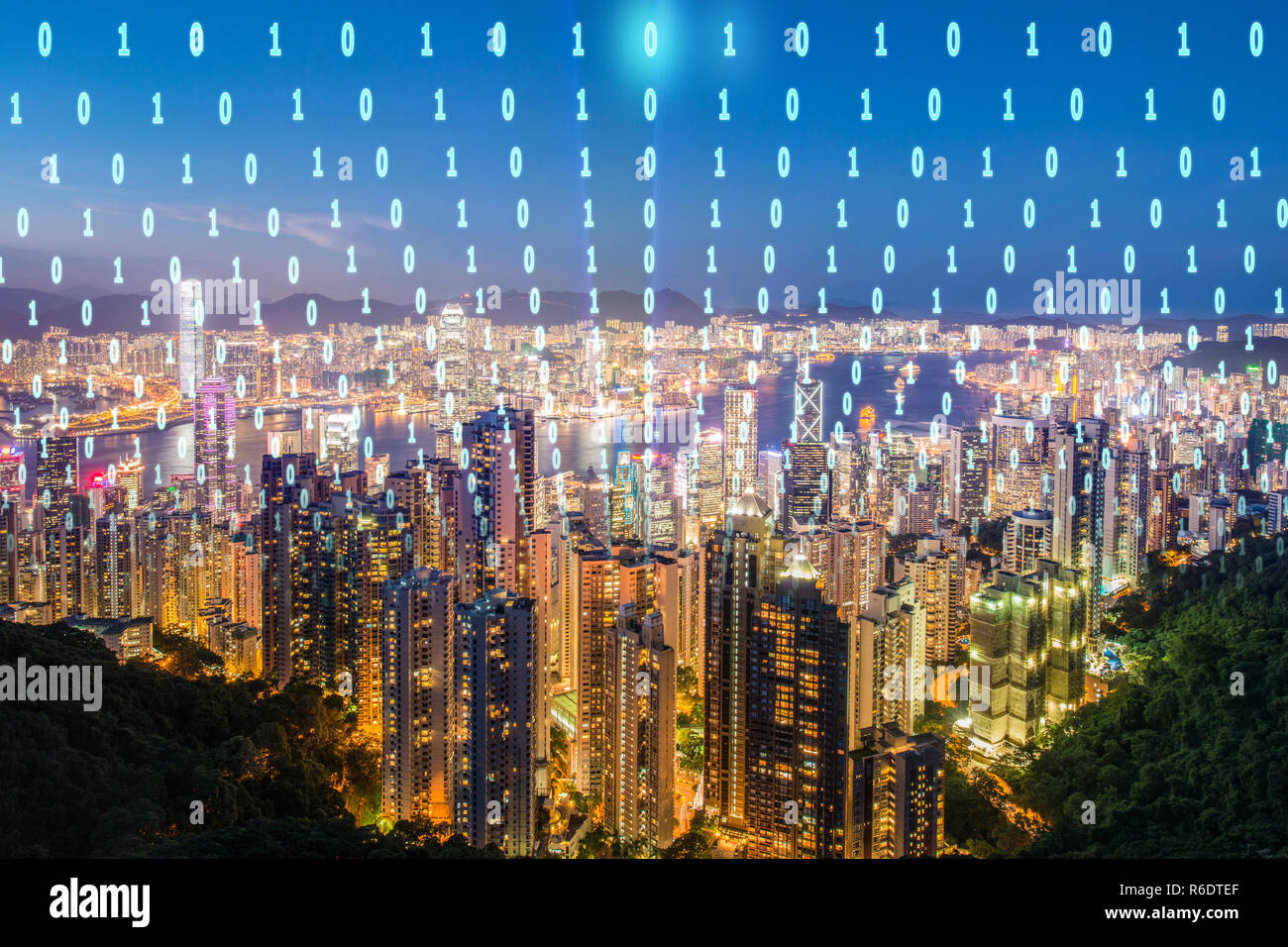 Concept of modern digital city and innovation Stock Photo - Alamy