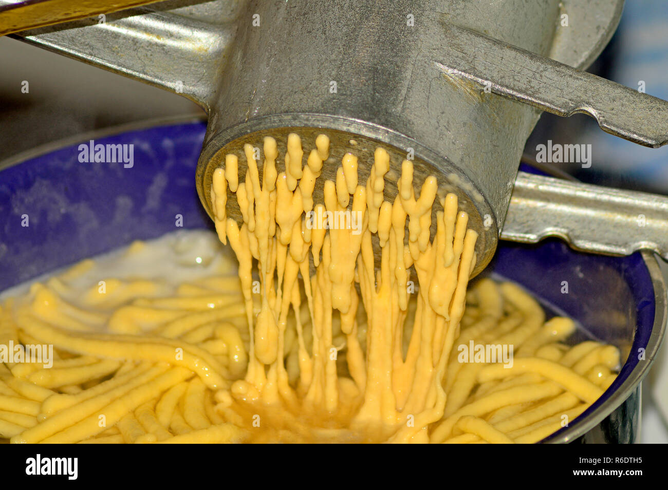 Machine For Swabian Spaetzle Stock Photo - Alamy